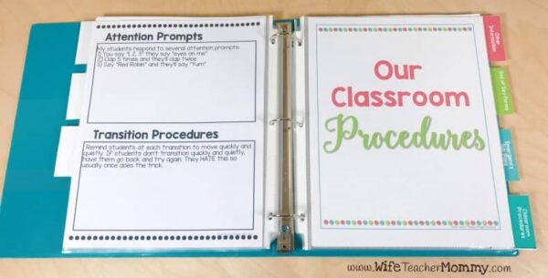 Create A Brilliant Substitute Binder With 13 Simple Steps