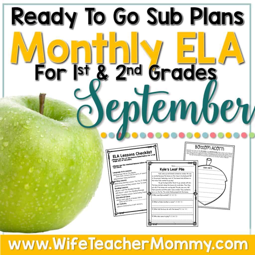 Captivating 1st & 2nd Grade September ELA Lesson Plans