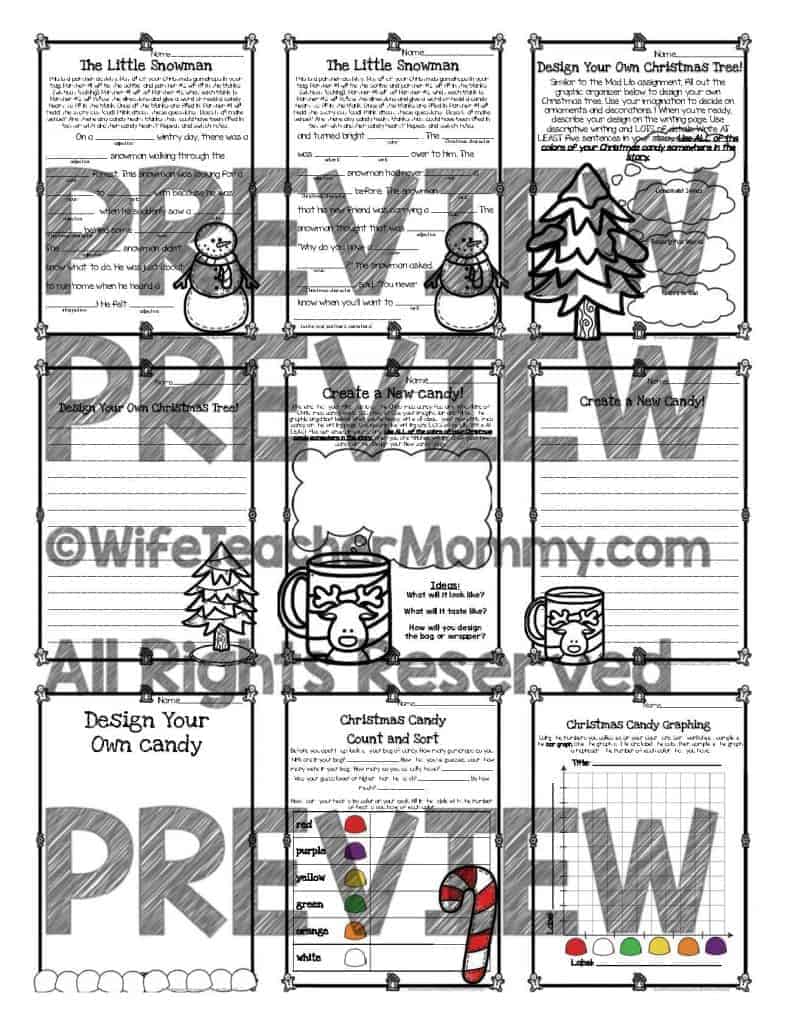 Christmas Gumdrop Math Activities & More for 3rd, 4th, 5th Grade ...