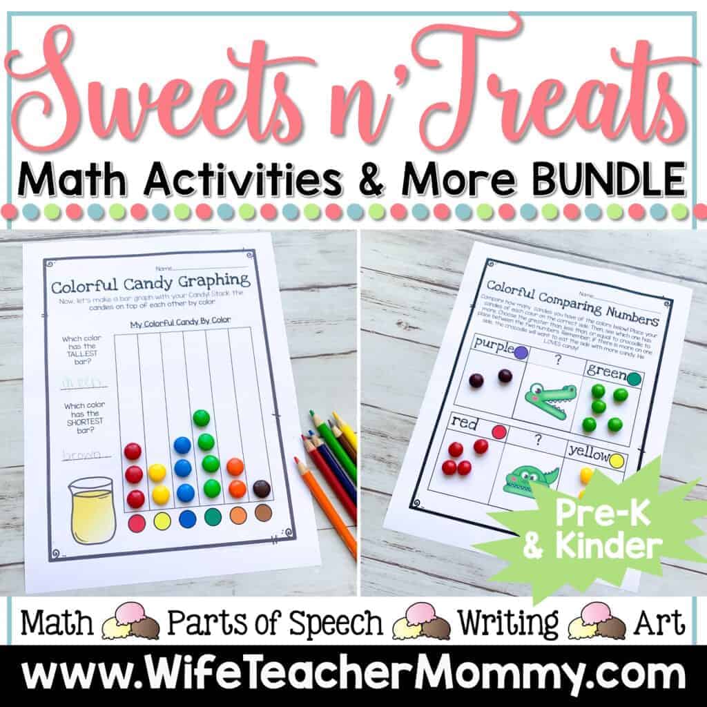 Sweets N' Treats Candy Math Activities & More Bundle for Pre-K and ...