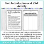 Upper Grade Water Cycle Thematic Unit (Print Version) Educate & Rejuvenate