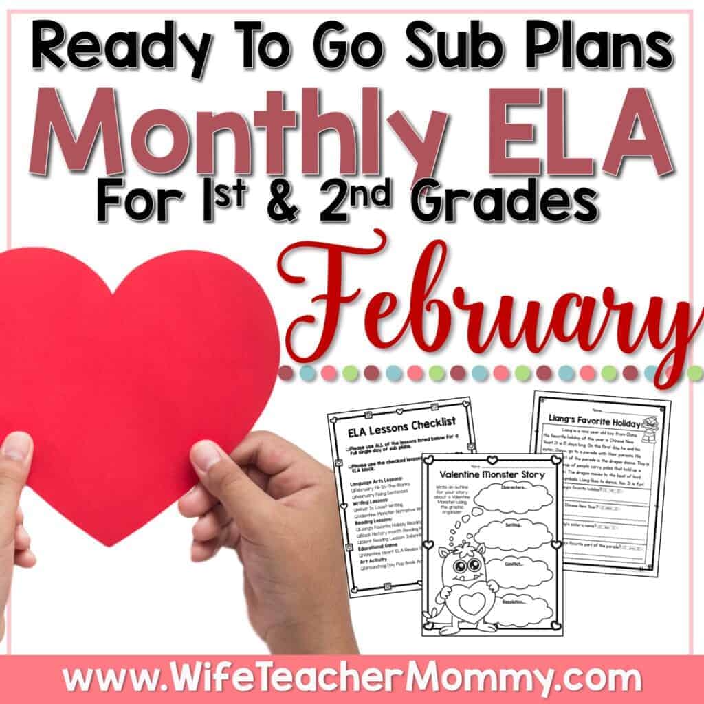 Amazing 1st & 2nd Grade February ELA Lesson Plans