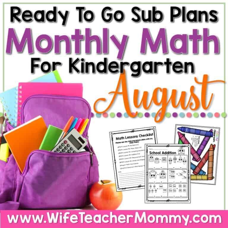 Captivating August Lesson Plans for Kindergarten Math