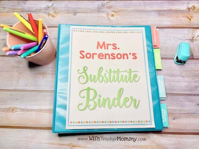 Free Sub Binder Template (EDITABLE POWERPOINT) Educate & Rejuvenate