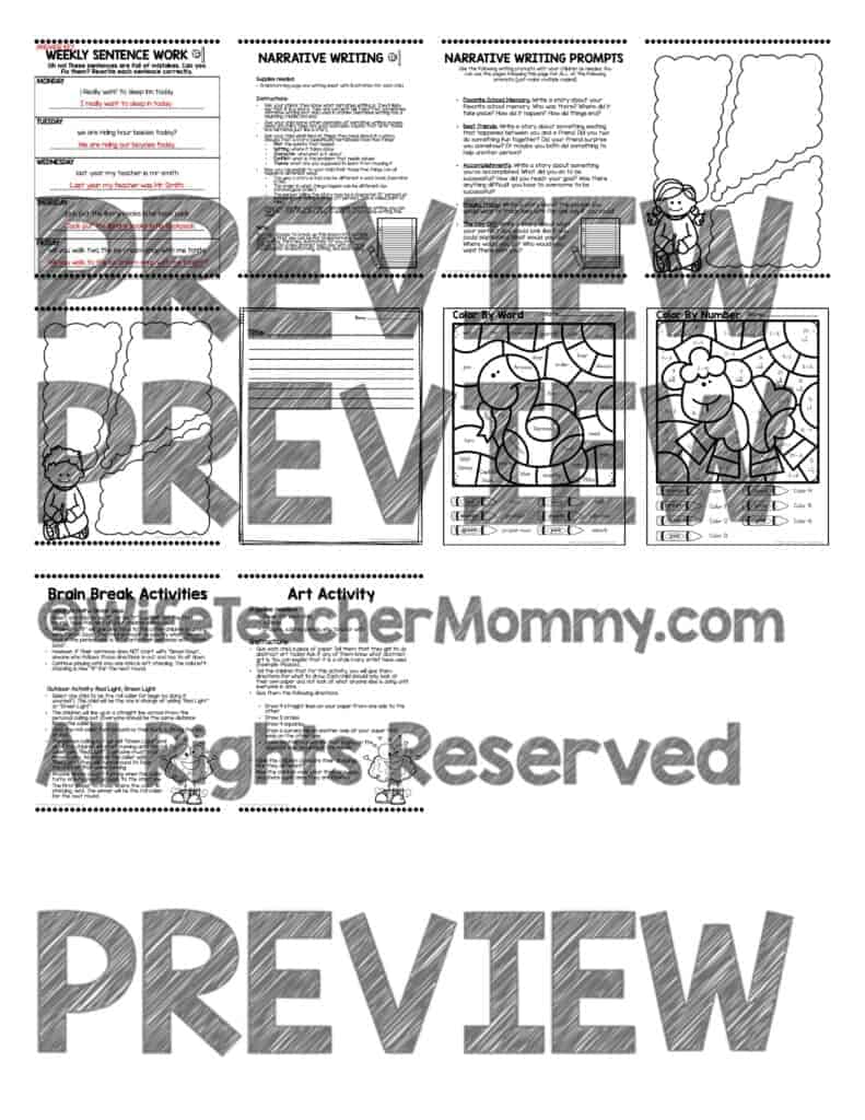 At Home 2nd Grade Learning Activities Educate & Rejuvenate