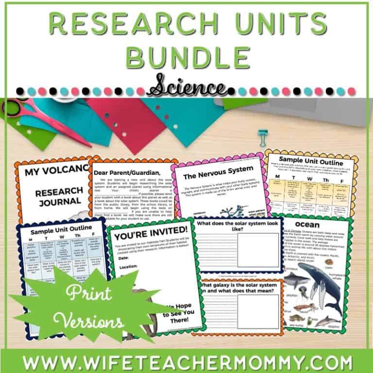 Lower and Upper Grades Science Research Unit Bundle (Print Version ...