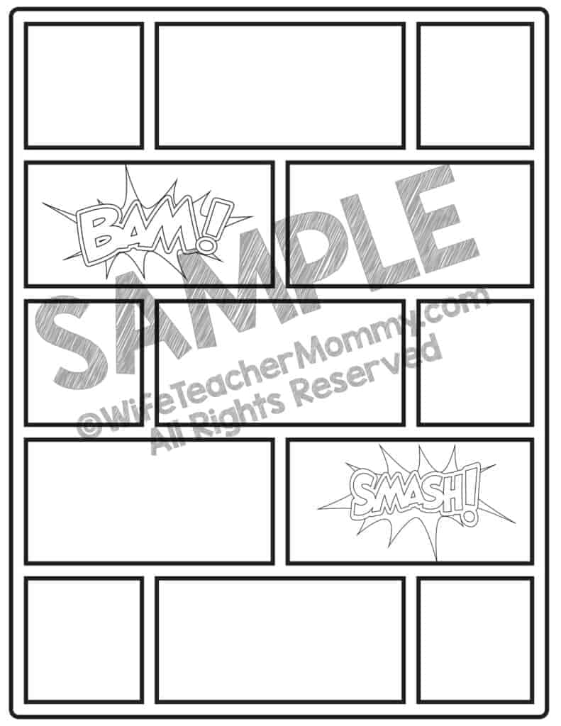 Earth Day Superheroes Comic Book Writing Educate & Rejuvenate