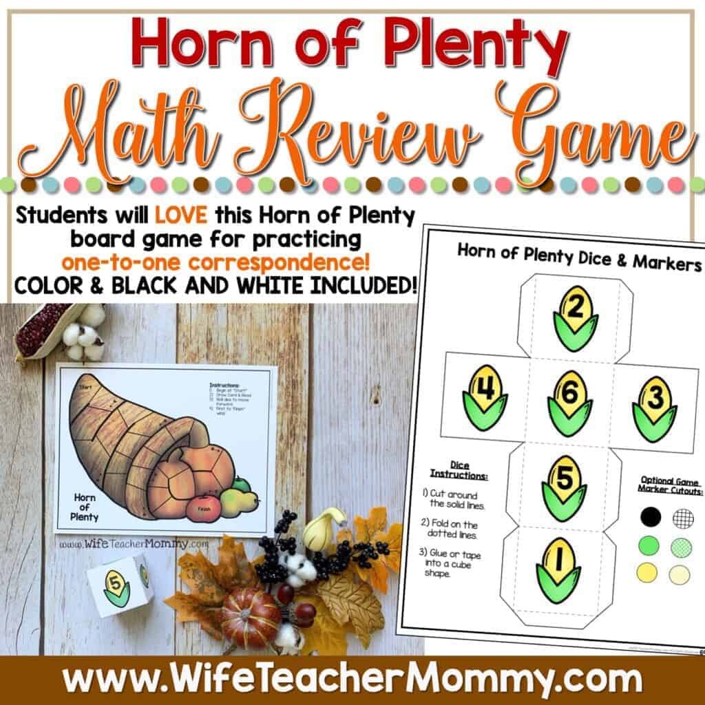 November Preschool Theme Lesson Plans for Math and ELA