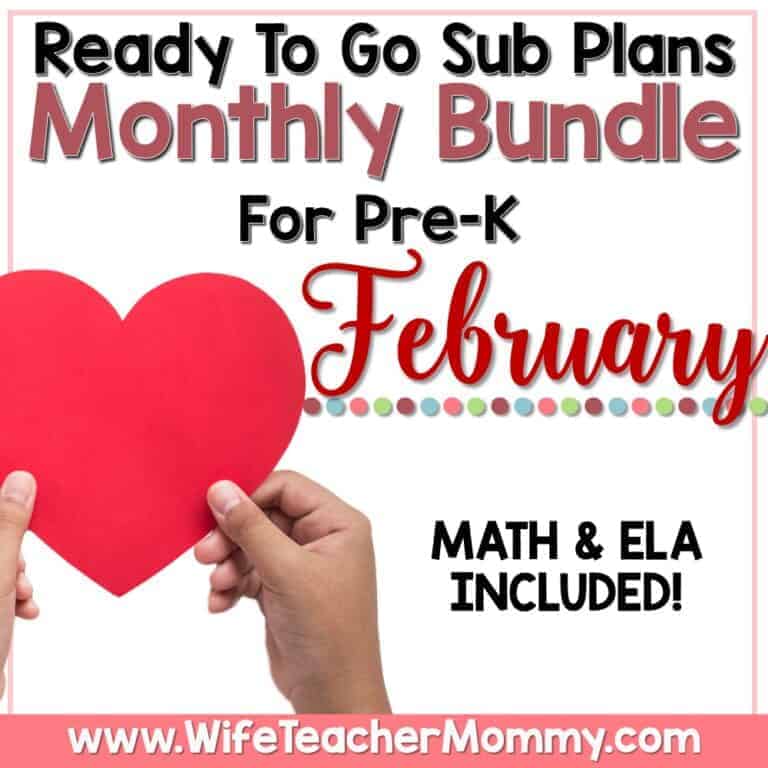 Fantastic February Preschool Themed Math & ELA Lesson Plans
