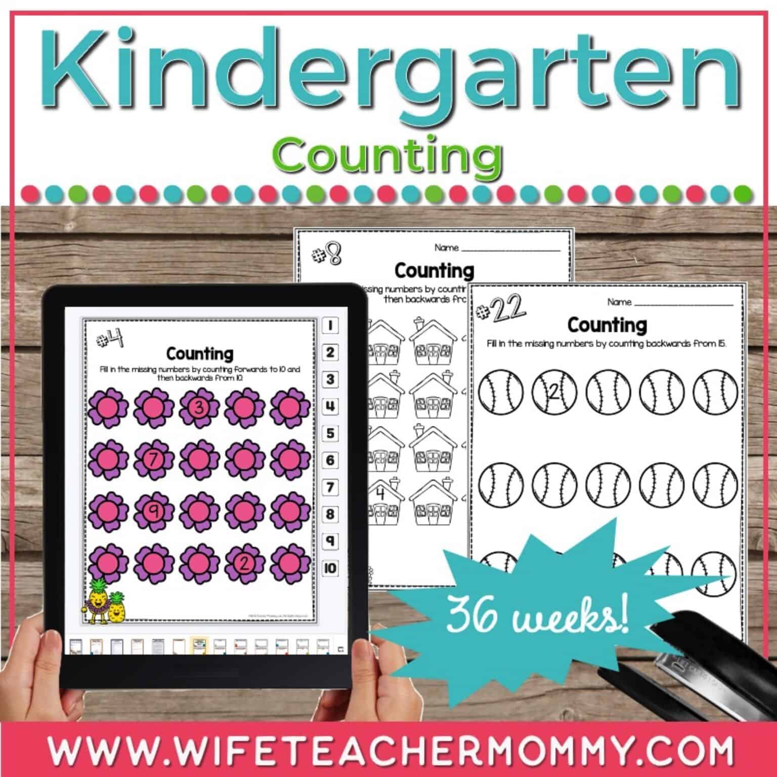 36 Weeks of Skills Practice for Kindergarten Parent Edition PRINT ...