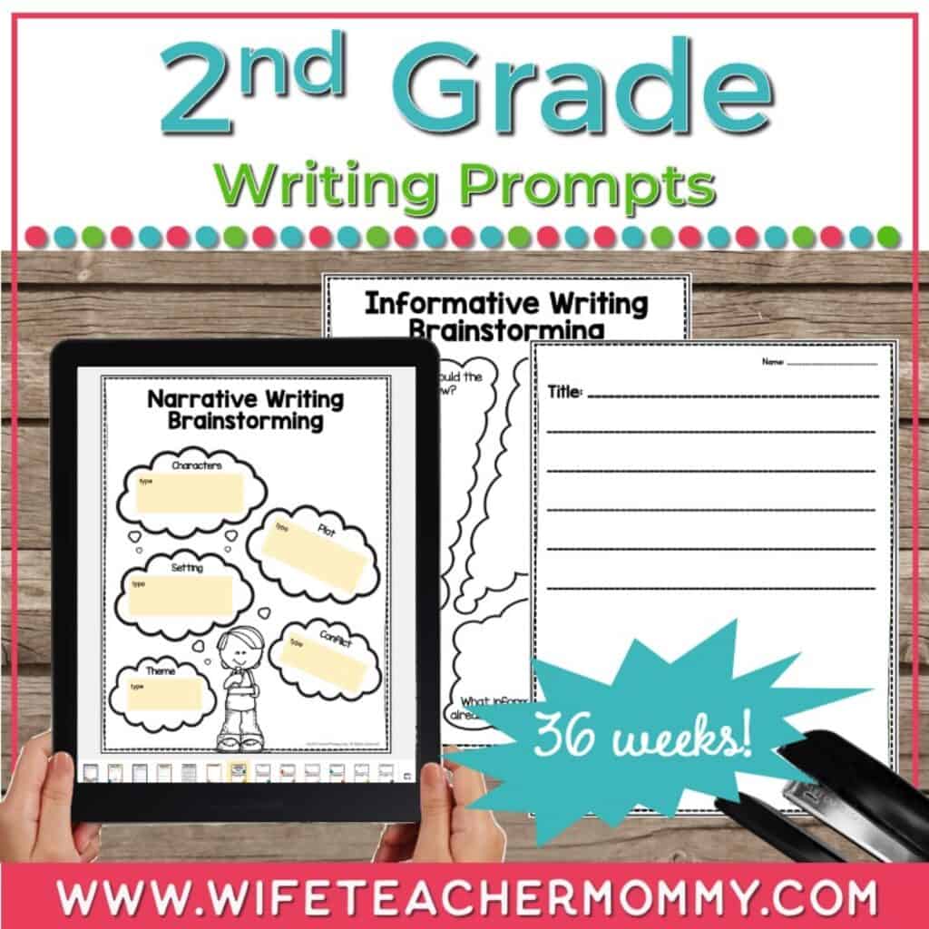 36 Weeks of Second Grade Writing Prompts