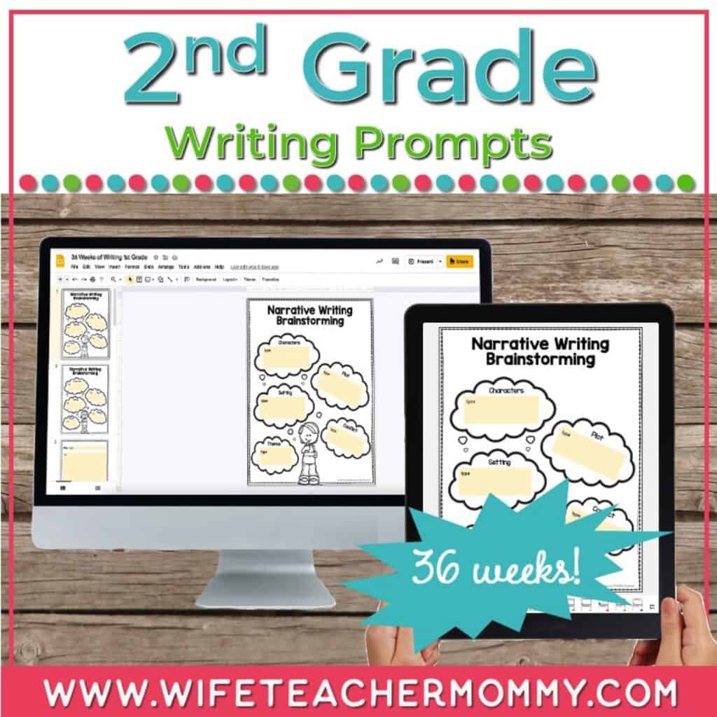 36 Weeks of Writing Prompts for 2nd Grade GOOGLE Educate & Rejuvenate