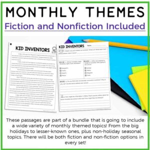 4th Grade May Reading Passages Printable Version Educate & Rejuvenate