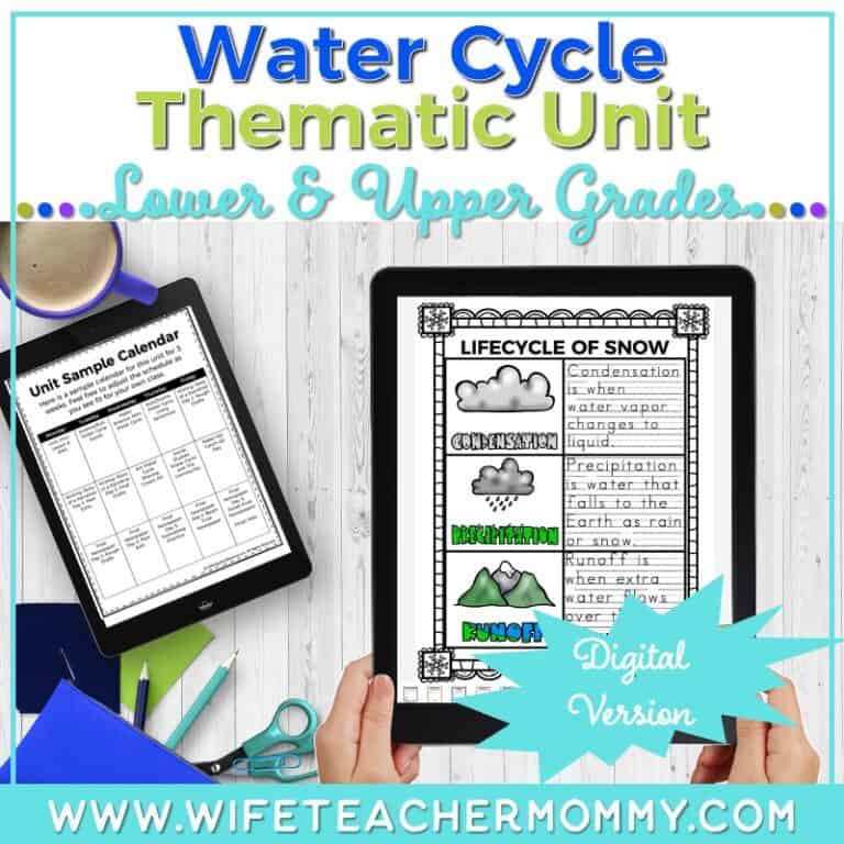 Lower and Upper Grades Water Cycle Thematic Unit (Digital Version ...