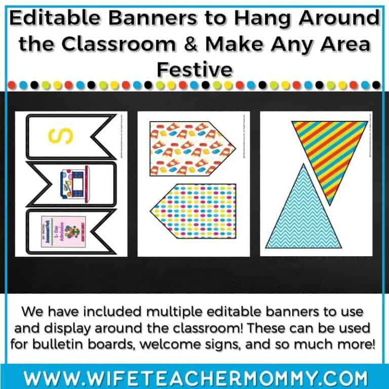Amusement Park Classroom Theme Decor Pack