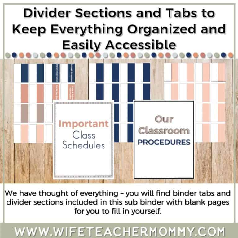 Editable Boho Rainbow Substitute Binder (Digital & Print Versions ...