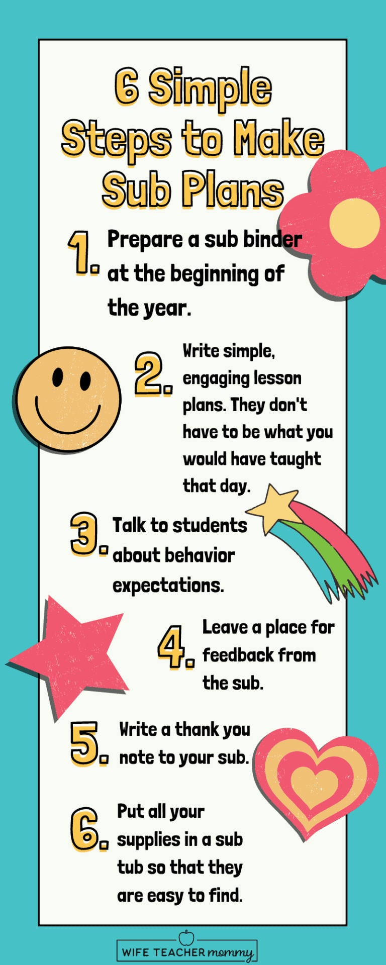 How to Make Sub Plans in 6 Simple Steps Educate & Rejuvenate