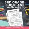 3rd Grade Emergency Sub Plans Educate & Rejuvenate