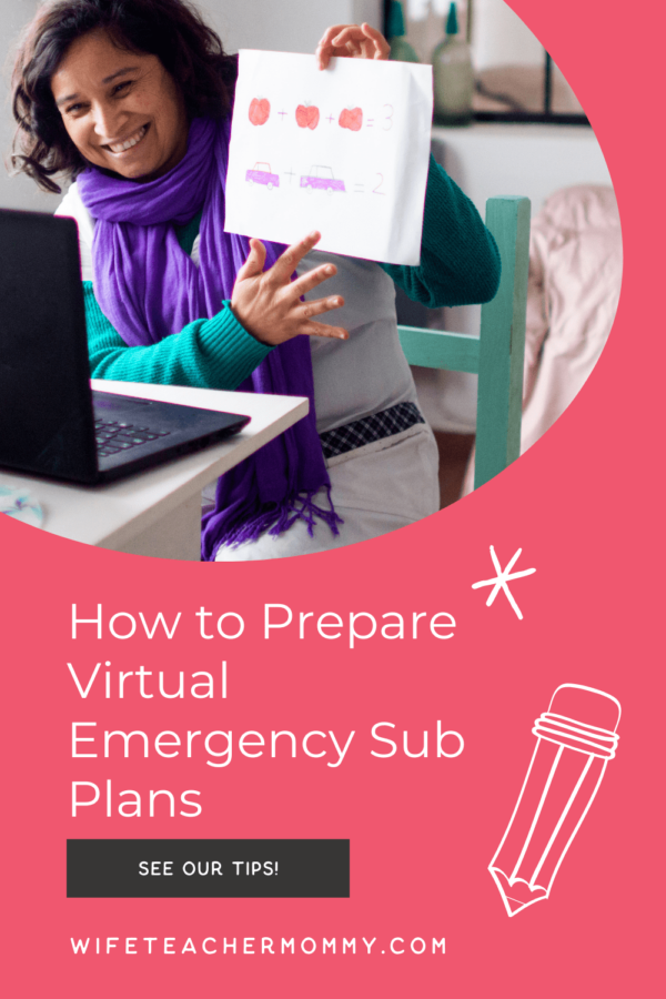 How to Prepare Virtual Emergency Sub Plans - Wife Teacher Mommy