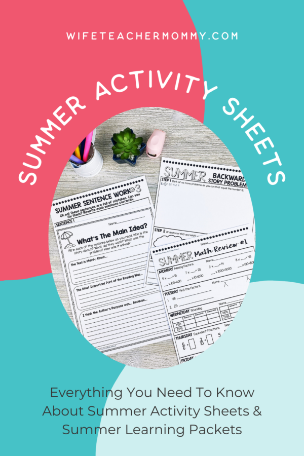 Everything You Need To Know About Summer Activity Sheets & Summer ...