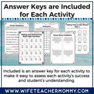 Snow Day Packets for Lower and Upper Grades Part 2 Bundle (Digital ...