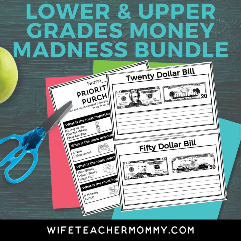 Counting Money Worksheets | Money Madness Unit for Elementary