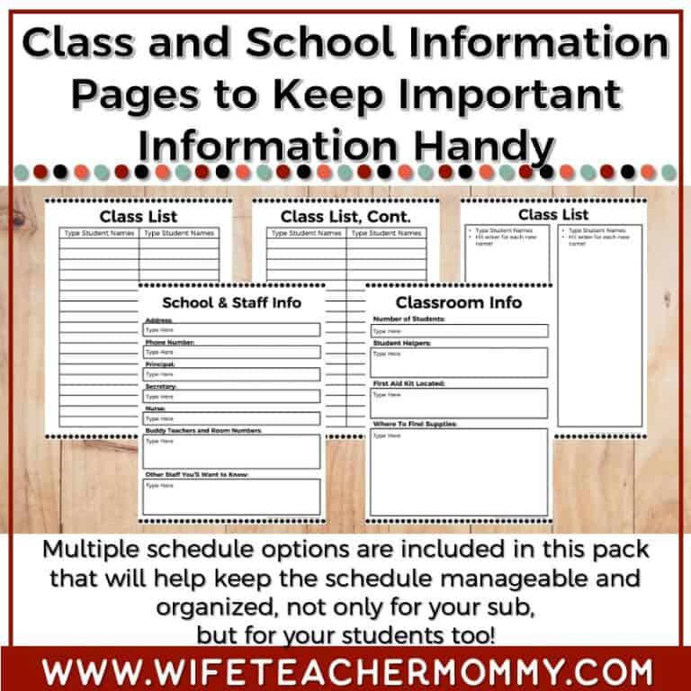Editable Cottage Substitute Binder (Print & Digital Version) Educate & Rejuvenate