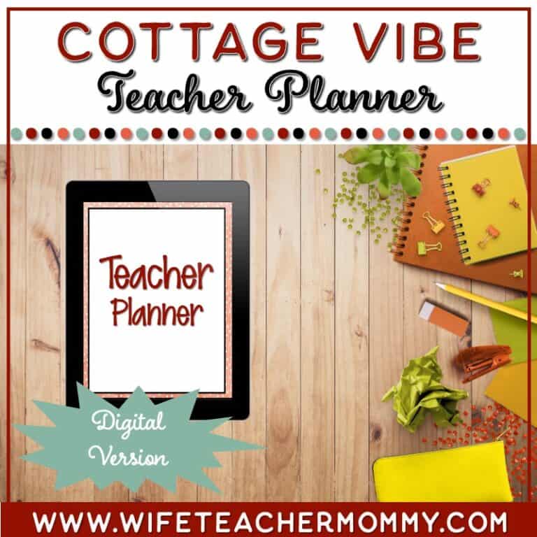 The Ultimate Cottage Teacher Planner (Digital Version) Educate & Rejuvenate