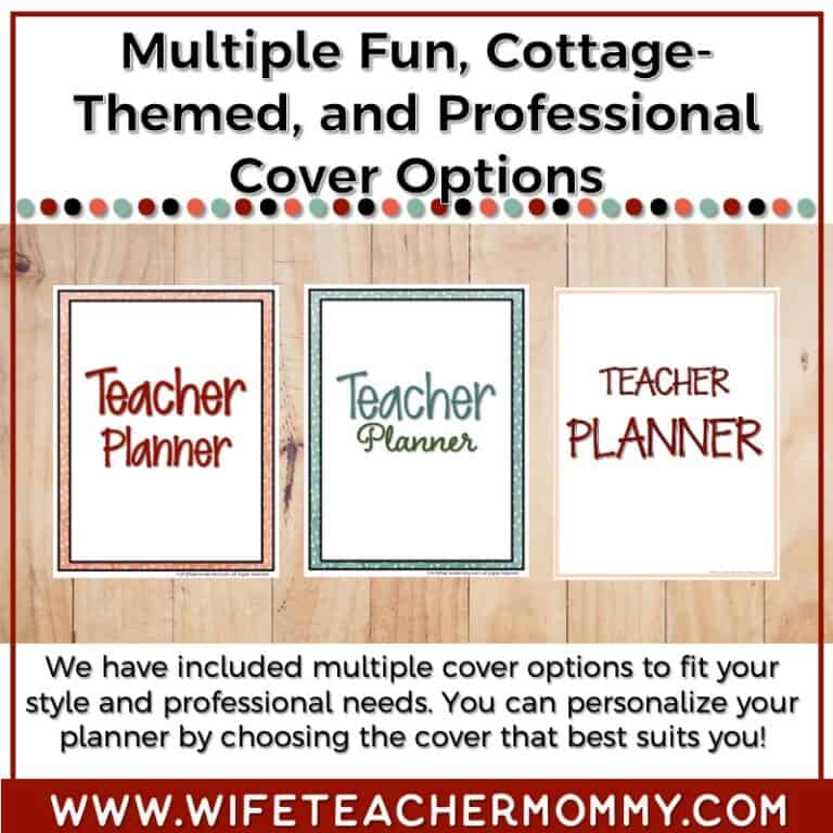 The Ultimate Cottage Teacher Planner (Print Version) Educate & Rejuvenate