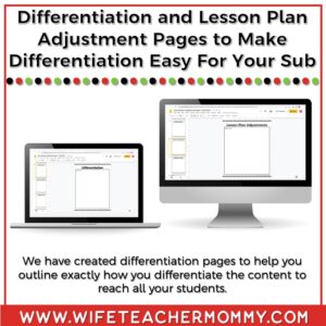 Editable Watermelon Substitute Binder (Digital Version) Wife Teacher Mommy