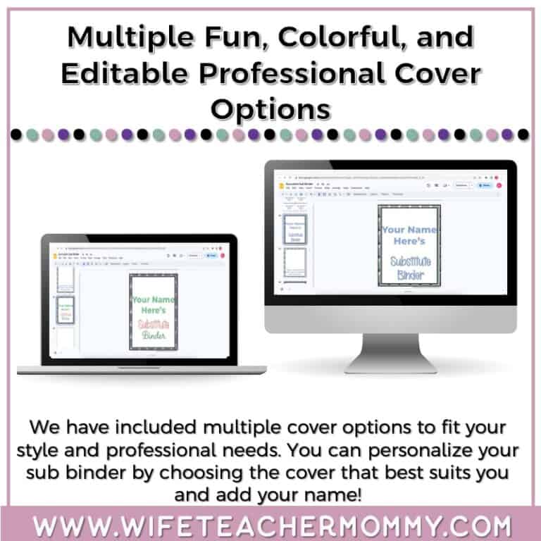 Editable Succulent Substitute Binder (Print & Digital Versions) Educate ...