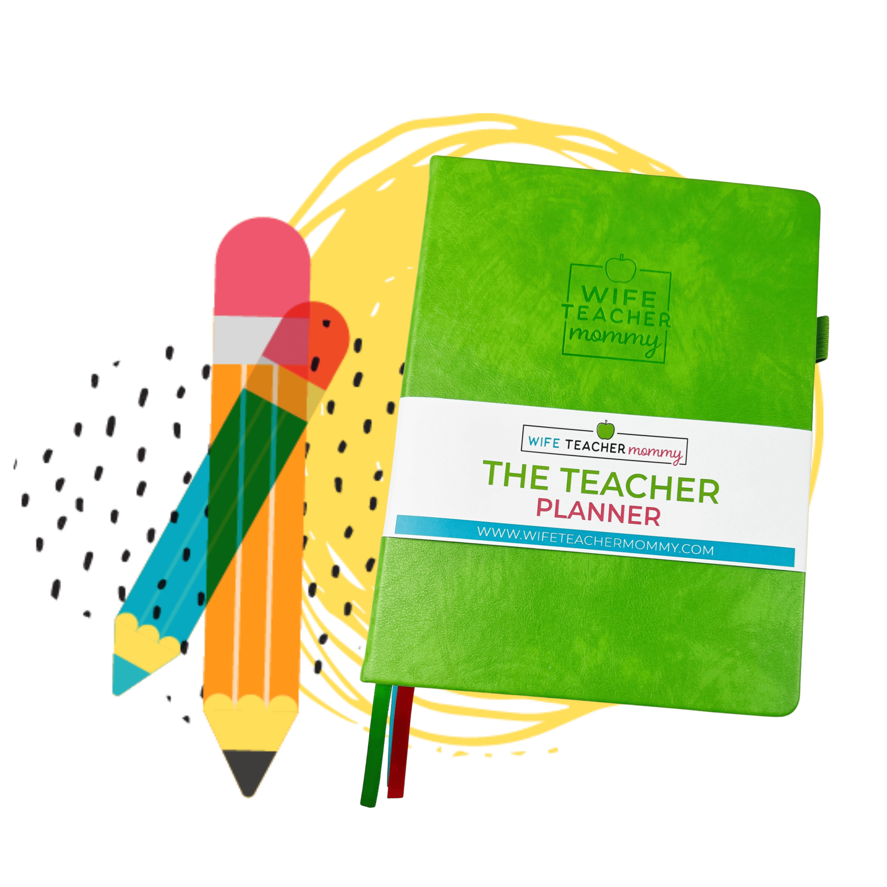 Teacher Planner with Brown Patch Educate & Rejuvenate